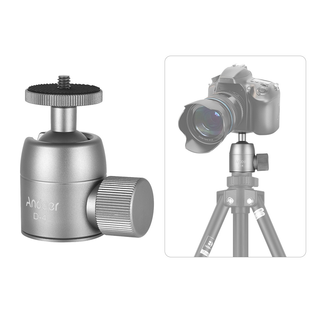 Andoer 4 Opties Mini Statief Ball Head Aluminium S... – Vicedeal