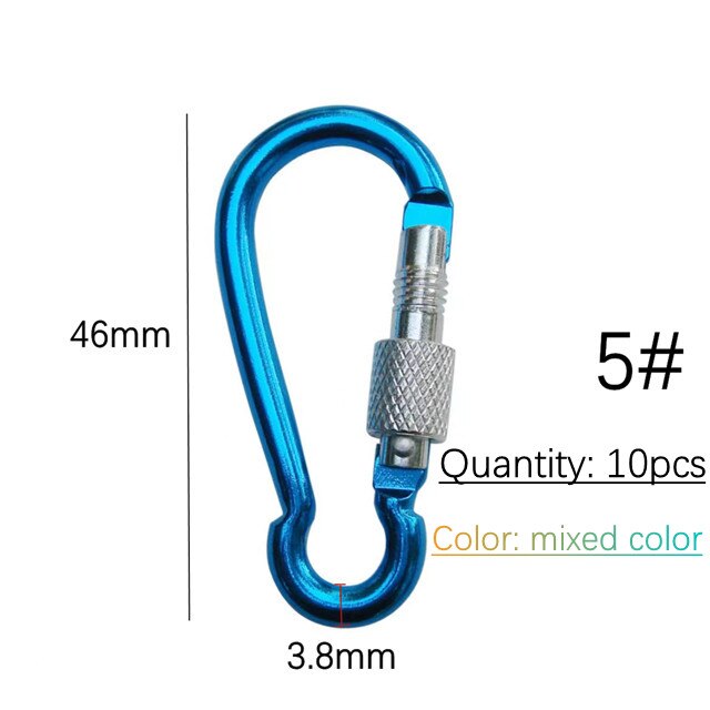 Outdoor Climbing Carabiner with Lock D-shape Safet... – Grandado