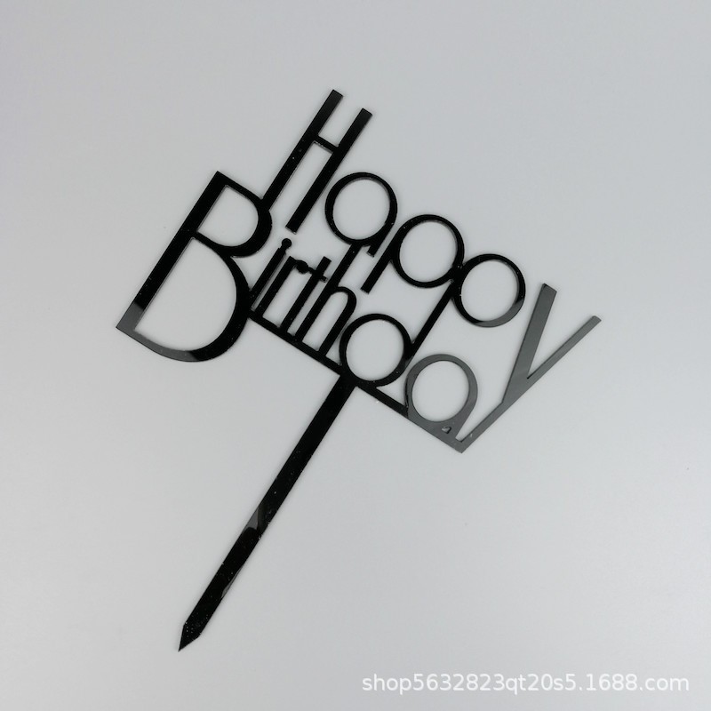 10Pcs Letter Sign Happy Birthday Cake Topper Pink ... – Grandado