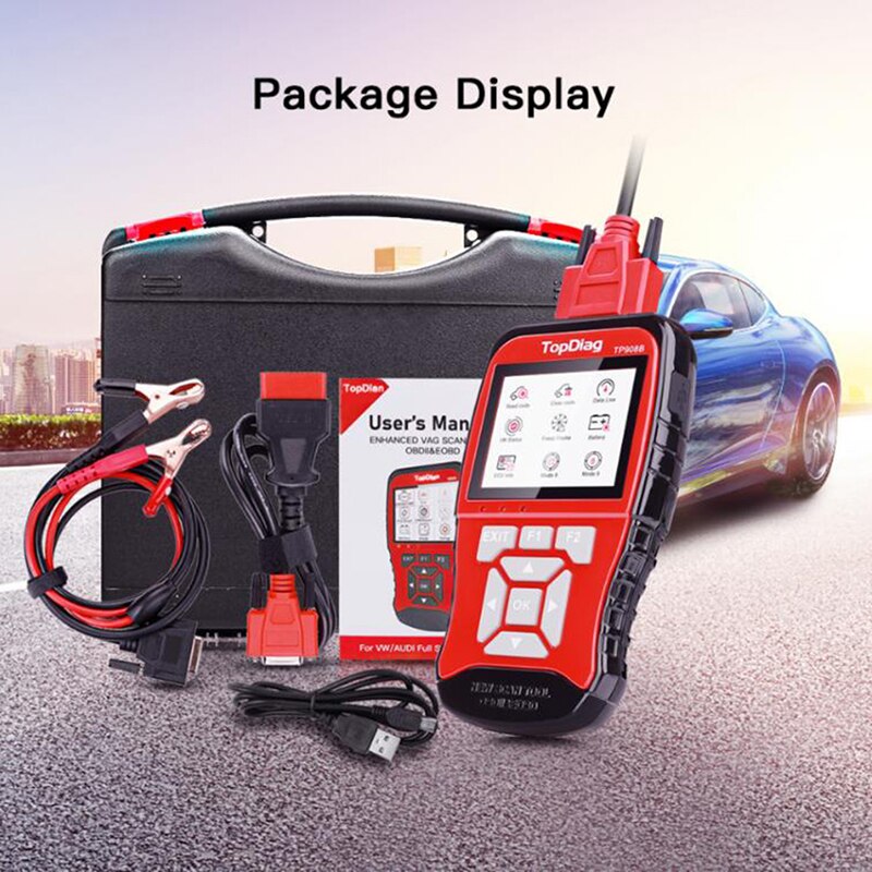 1pc Original JDiag JD908B OBD2 Scanner Tool + 12V ... – Vicedeal