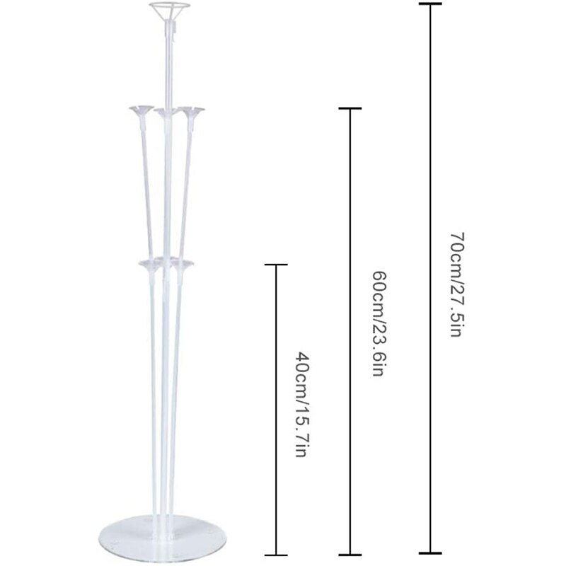 2 Sets Table Balloon Stand Kit Balloon Holders for... – Grandado