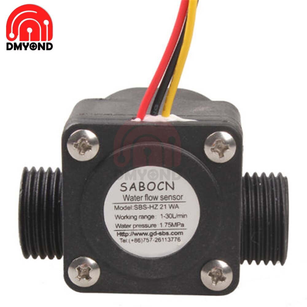 4 Water Controller G1/2 Water Flow Sensor Fluid Fl... – Grandado