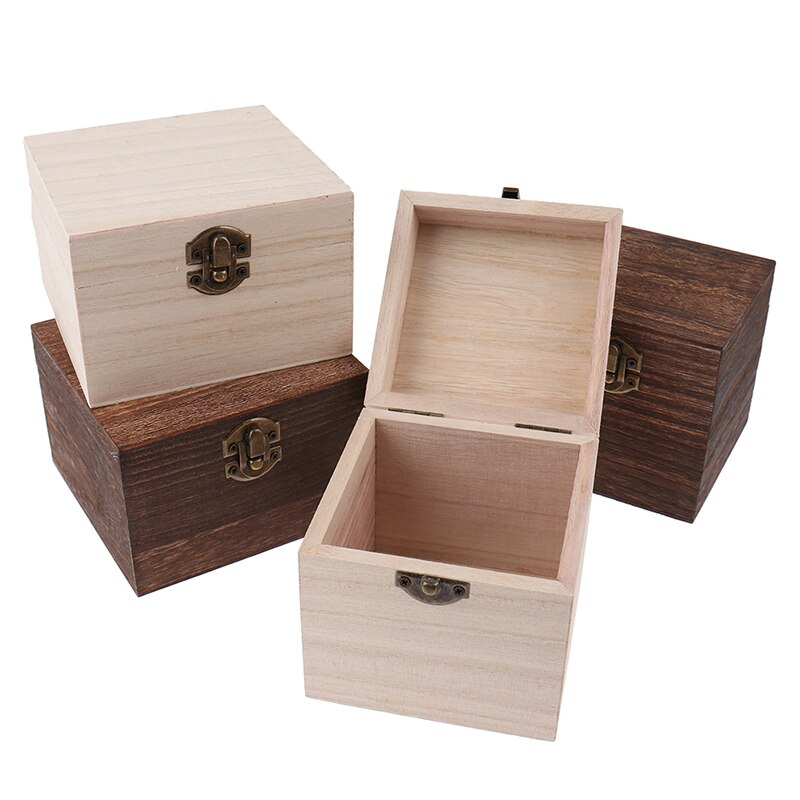Wooden Paulownia Box Postcard Storage Organizer Bo... – Vicedeal