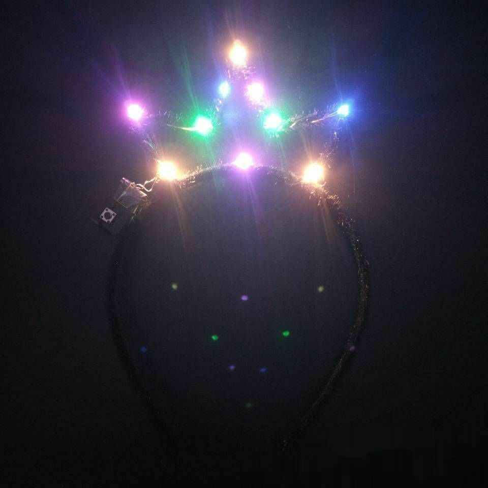 LED Glow Light Tiara Crown Head wear Royal Princes... – Grandado