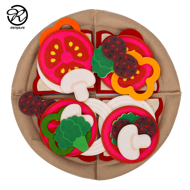 Felt Play Food Sandwich Set Pizza Play Food Set – Grandado