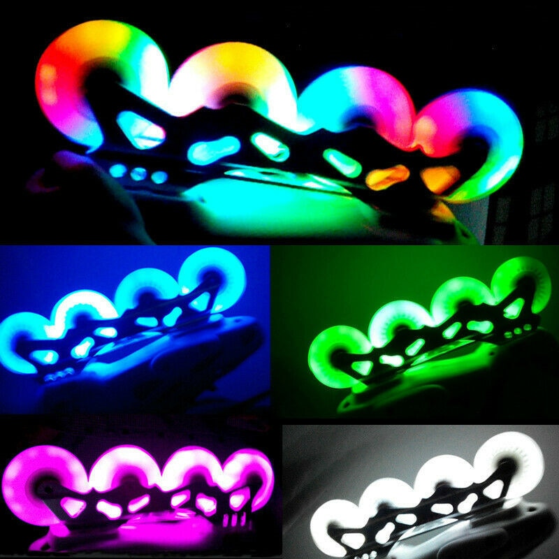 Outdoor LED Light Inline Sliding Flash PU Roller W... – Grandado