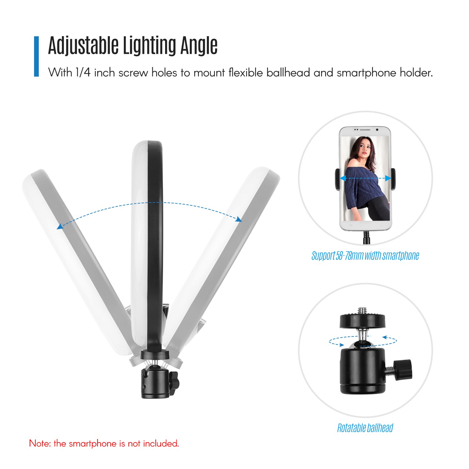 8 Inch LED Ring Light Fill-in Lamp Built-in 72pc L... – Grandado