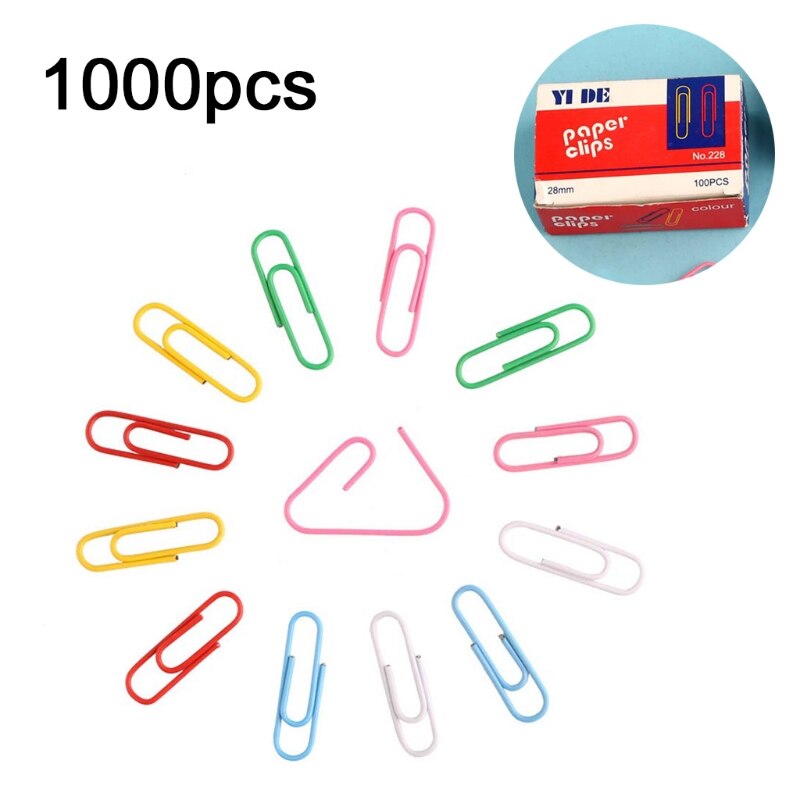 10box/set Mini Metal Candy Color Paper Clips Bookm... – Grandado
