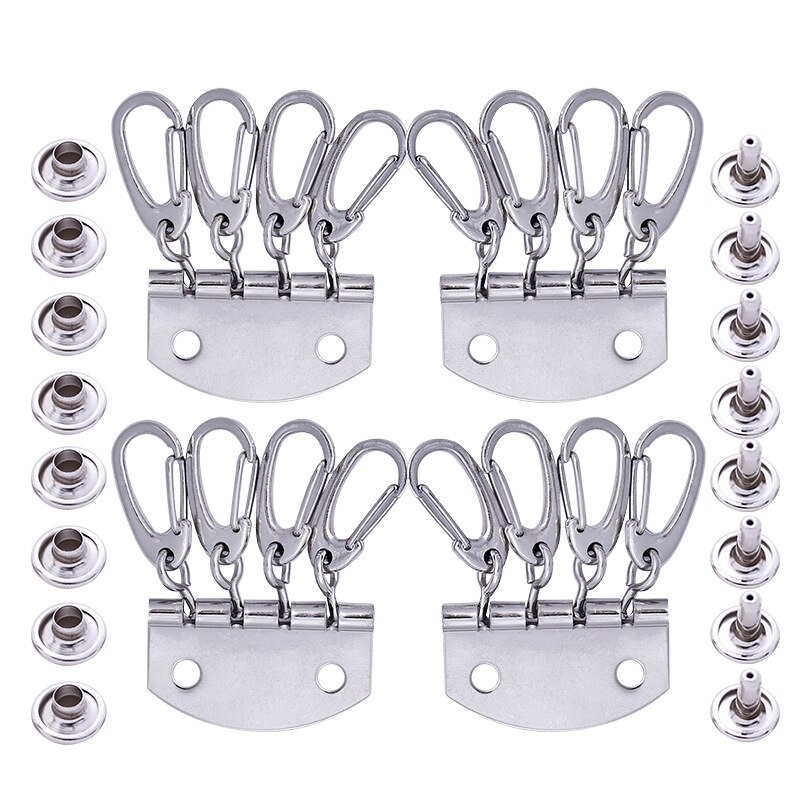 4pcs Keychain Wallet Key Ring Row Organizer 4/6 Ho... – Grandado