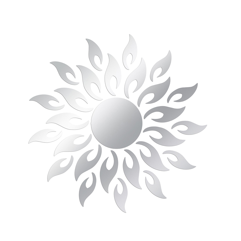 Zon Bloem Muur Sticker 3D Diy Spiegel Acryl Muursc... – Vicedeal