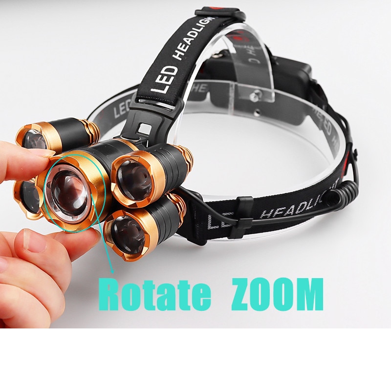 Most Powerful Induction ZOOM LED Headlight headlam... – Grandado