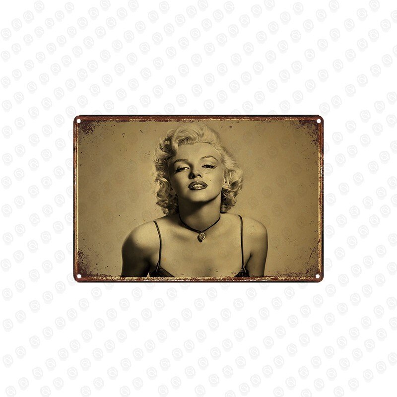 Bruce Lee Marilyn Monroe Retro Tin Sign Bar Pub Cl... – Grandado