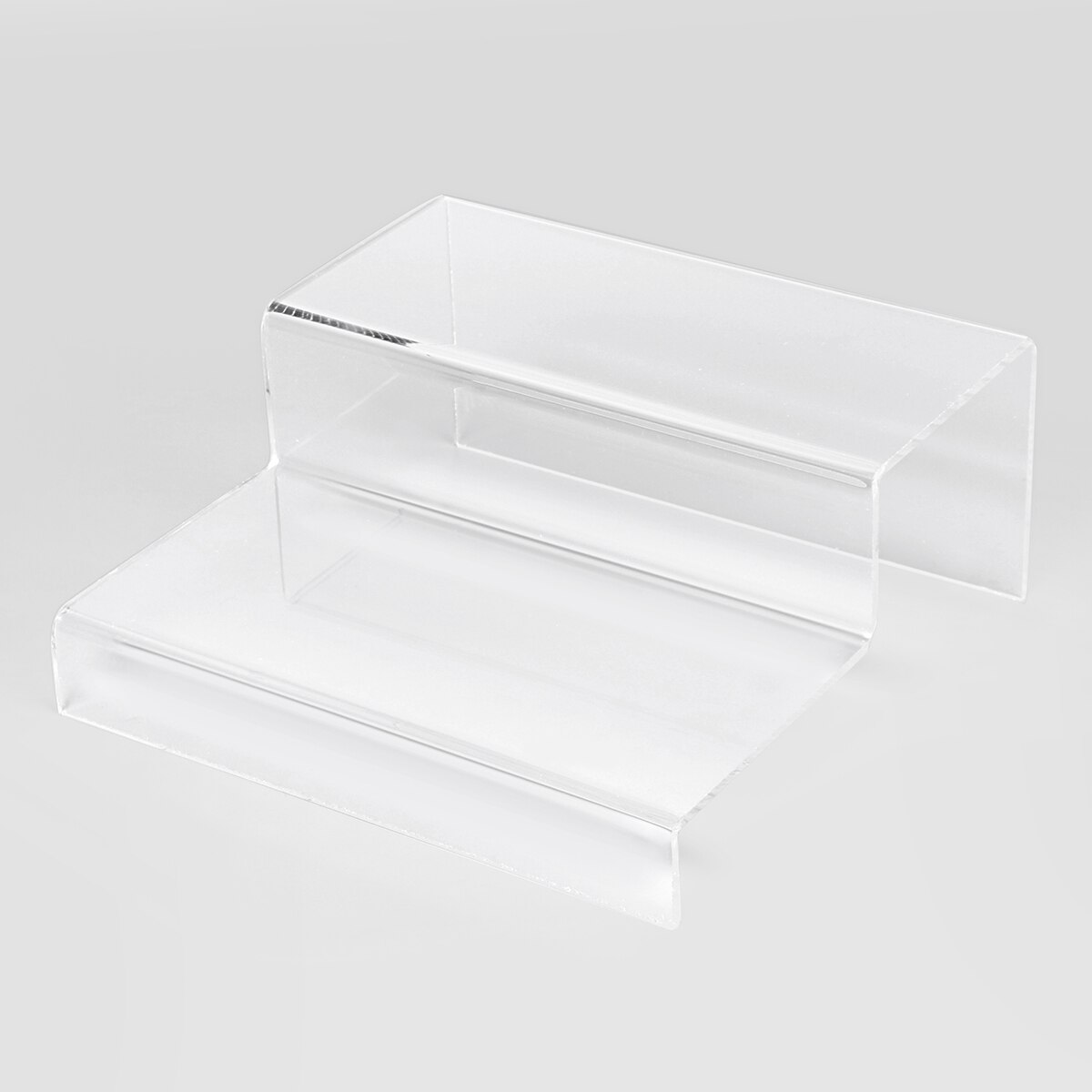 2 Step Tier Acrylic Retail Riser Counter Shoes Jew... – Grandado
