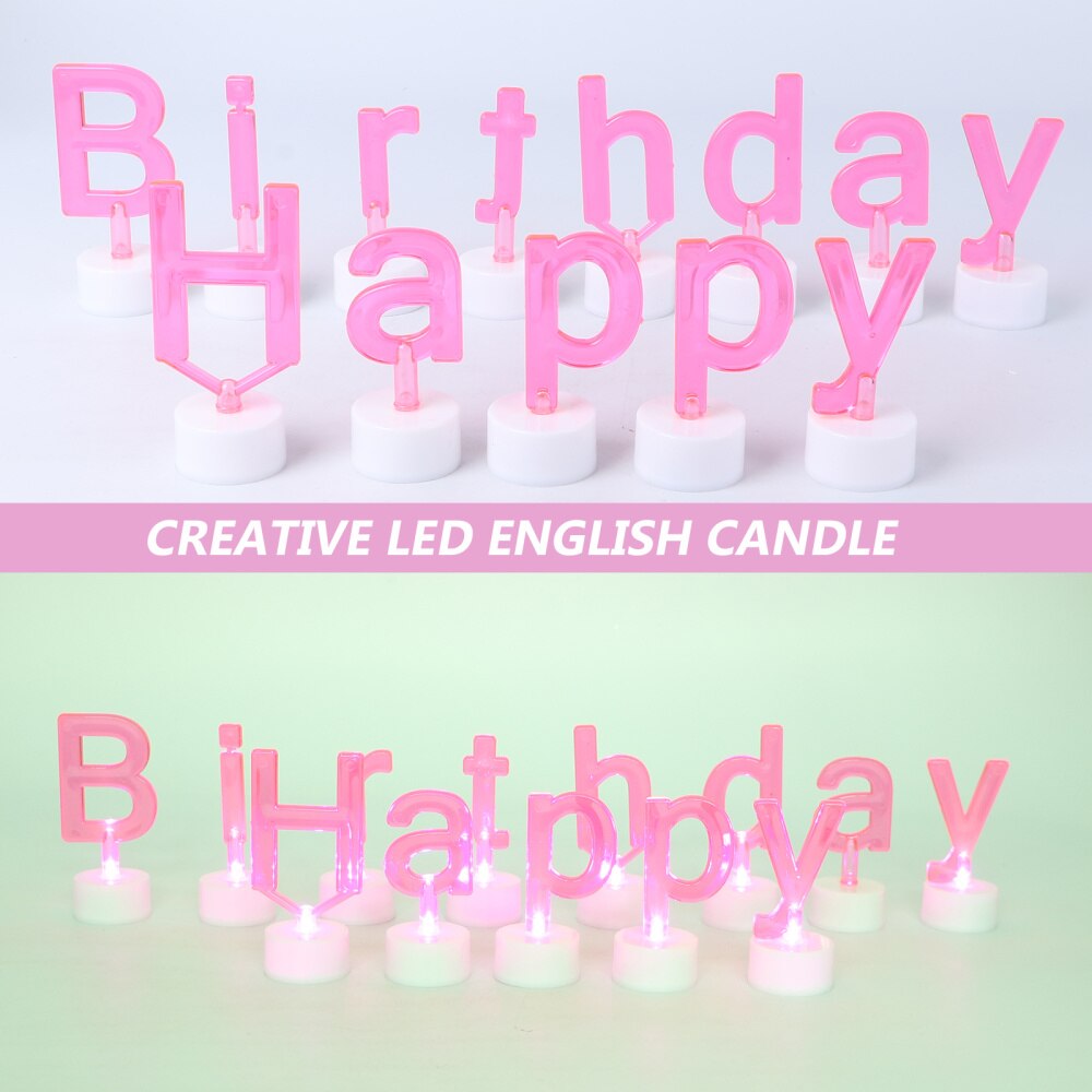 1 Set Birthday Letter Candle Lamp Unique Crafted B... – Vicedeal