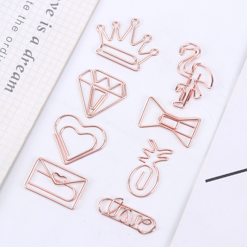 5PCS/Pack Cartoon Shape Paper Clips Kawaii Station... – Grandado