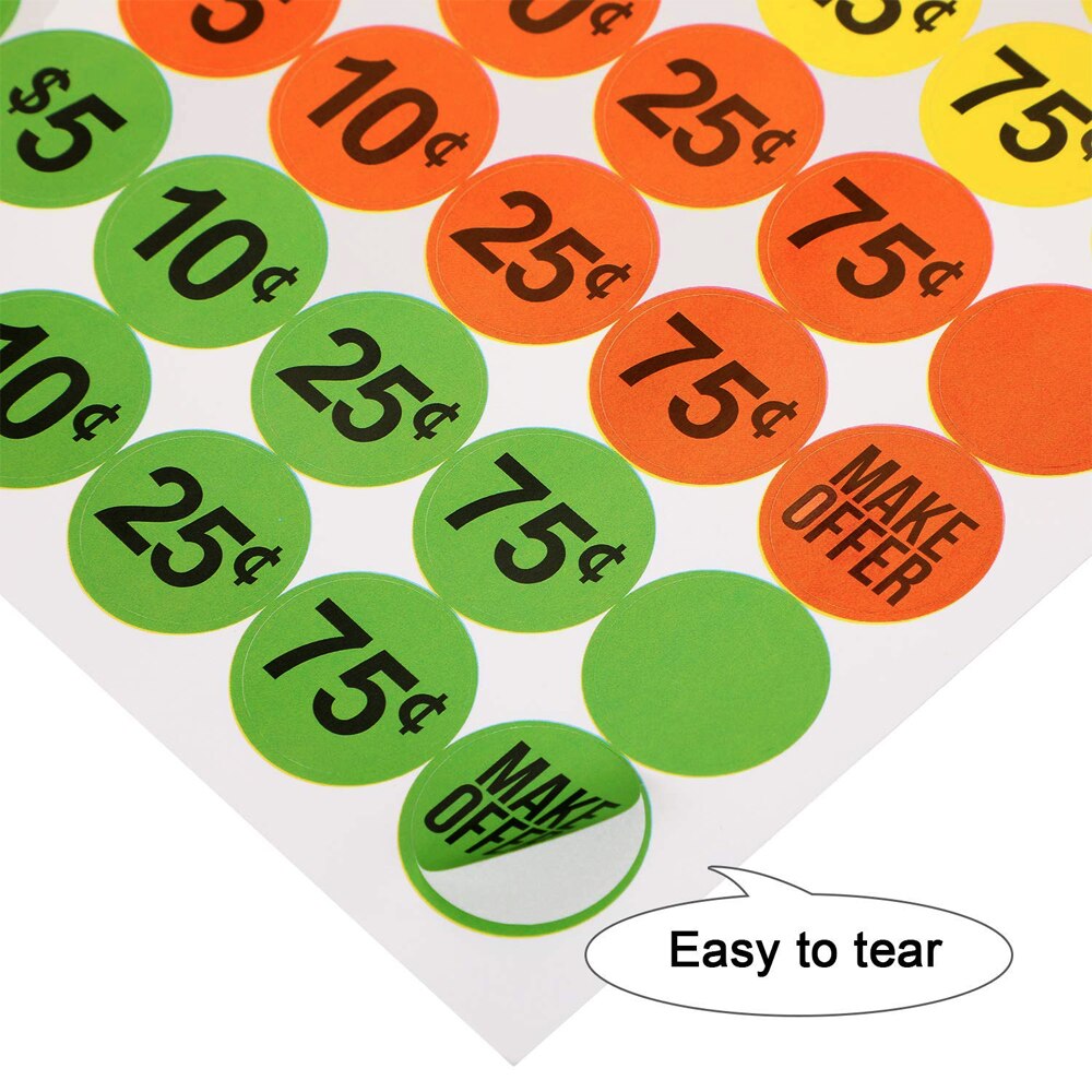 Kleurrijke Prijs Label Papier Tag Zelfklevende Pri... – Grandado