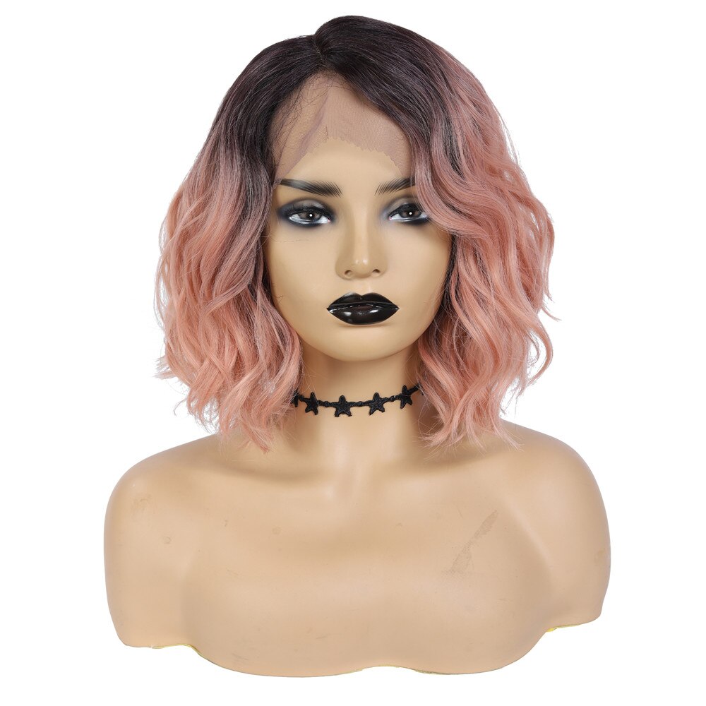 Pink Hair Synthetic Lace Front Wig Pelucas De Muje... – Vicedeal