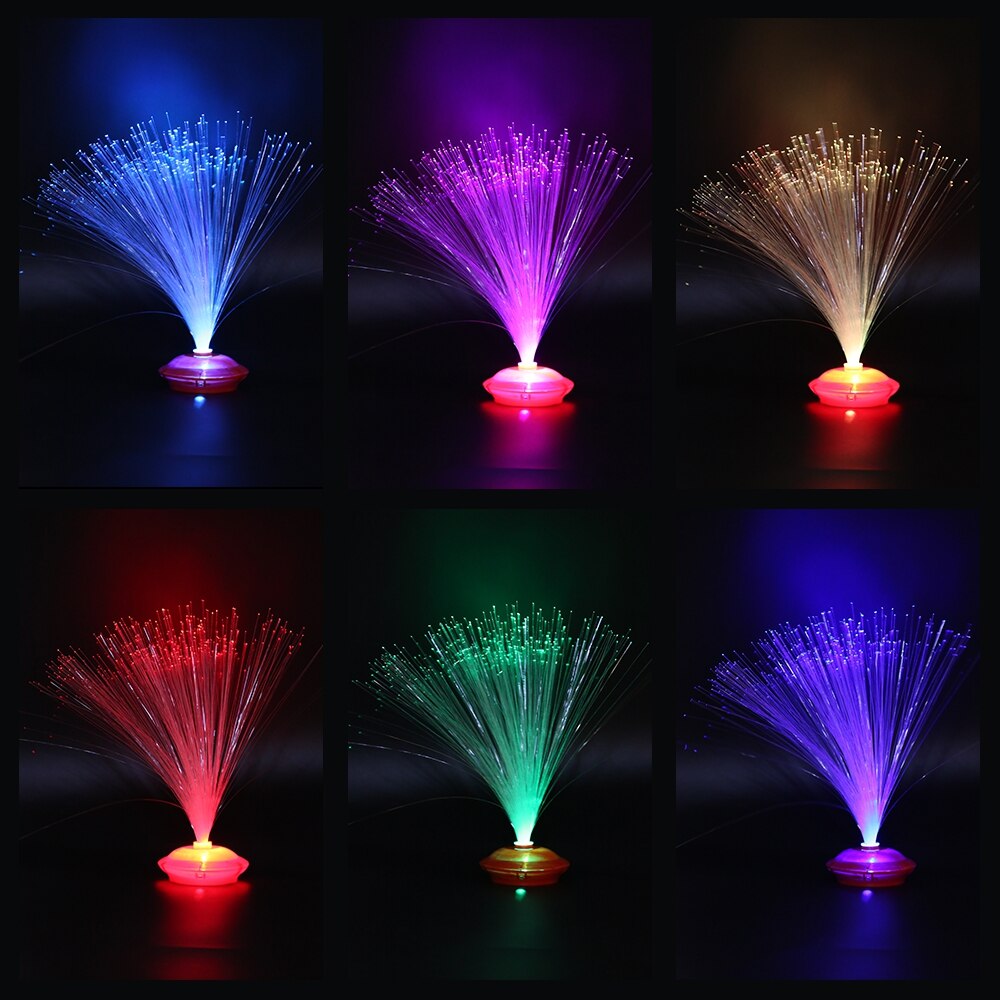 Color Changing LED Fiber Optic Night Light Home De... – Grandado