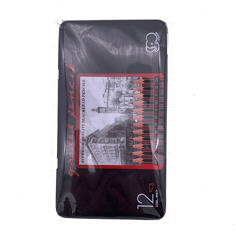 12 PCS/LOT Drawing Pencils Set 2H-8B Graphite Penc... – Grandado