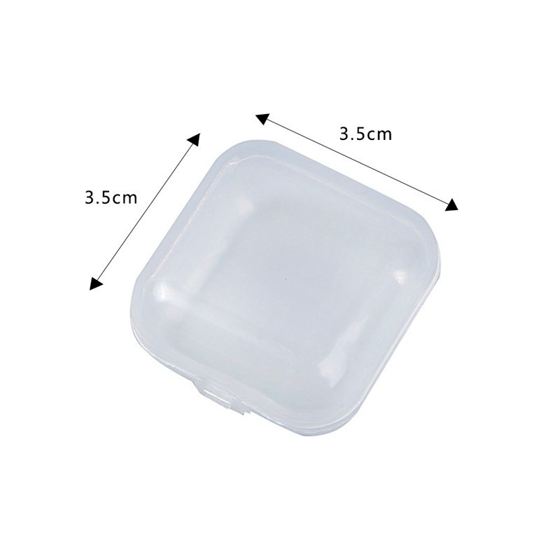 20/10PCS Mini Storage Box Transparent Square Plast... – Grandado