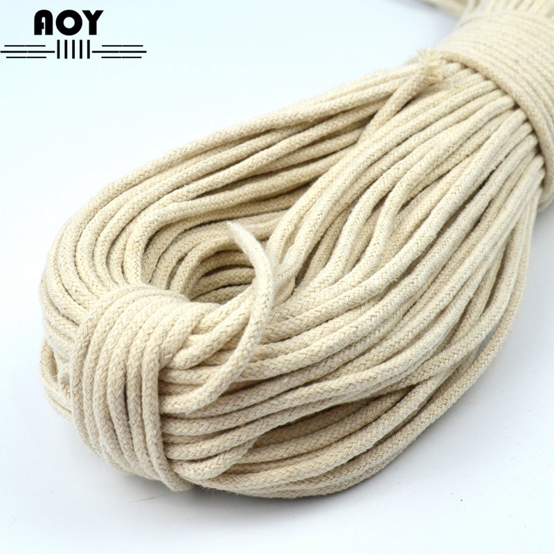 1.5Mm/2Mm/3Mm/4Mmnatural Beige Katoenen Touw Decor... – Grandado
