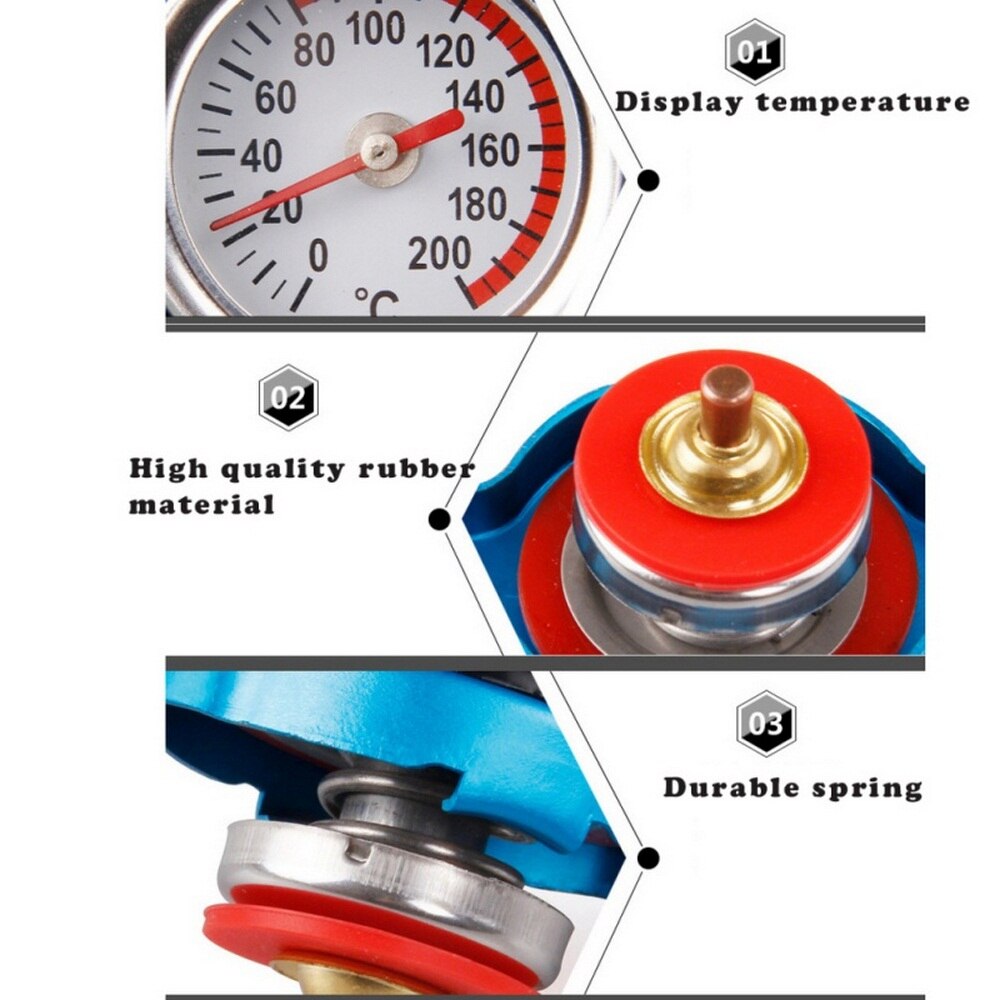 Auto Motorfiets Radiator Cap Temperatuur Meter The... – Vicedeal