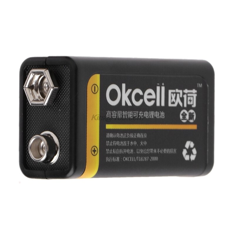 9V 800mAh Micro USB Rechargeable Lipo Battery for ... – Grandado