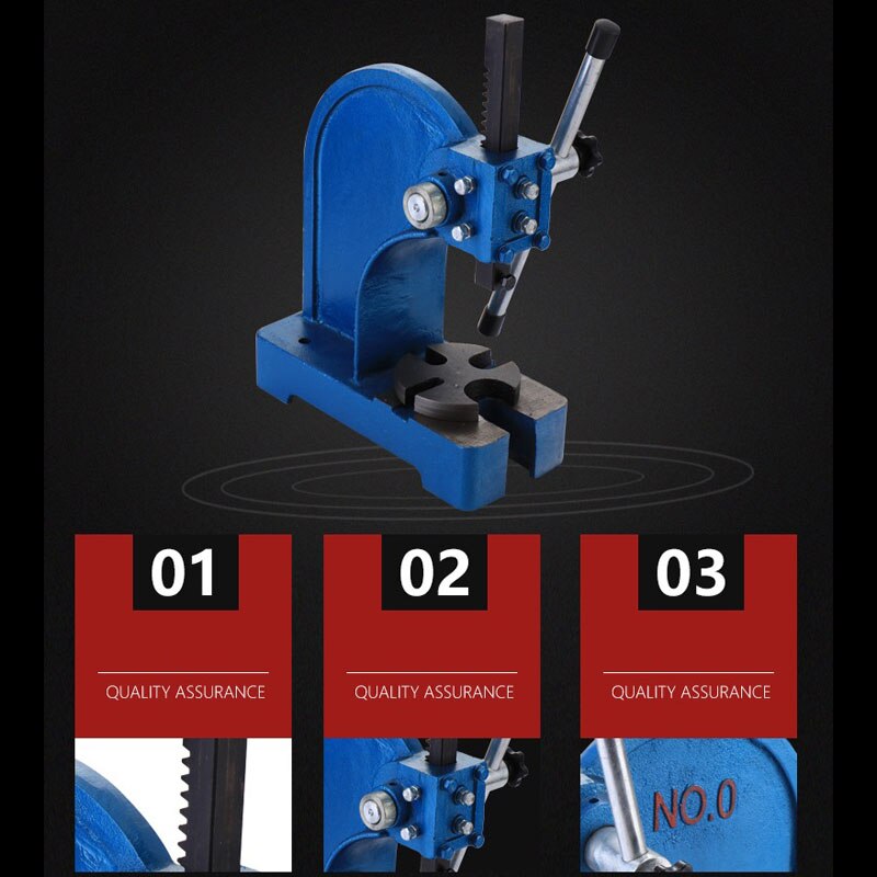 1T Manual N Desktop Hand Punch Press Machine Metal... – Grandado