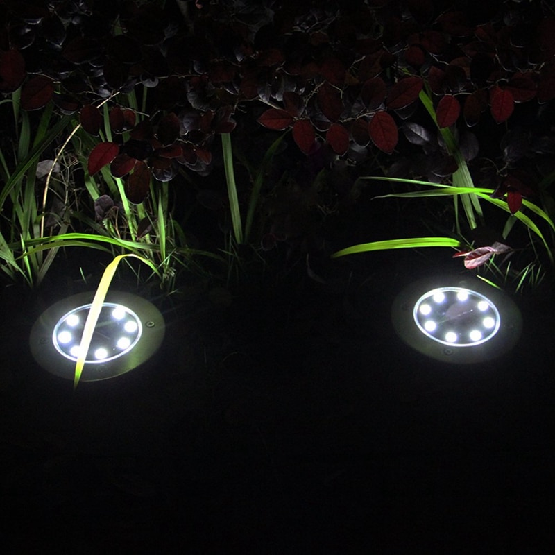 Solar- Boden Lichter, 8 LED Garten Weg in-Boden Li... – Grandado