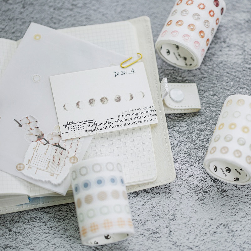 Colorful Salty Dots Washi Tape Round Stickers Dot ... – Vicedeal