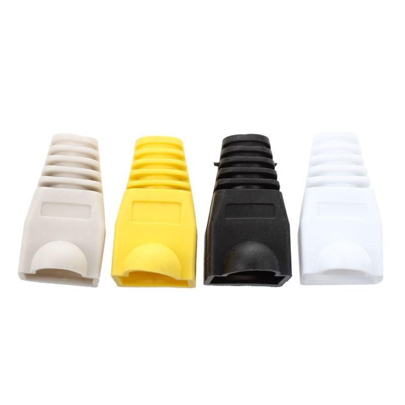 100 Pcs Soft Plastic Ethernet RJ45 Cable Connector... – Vicedeal