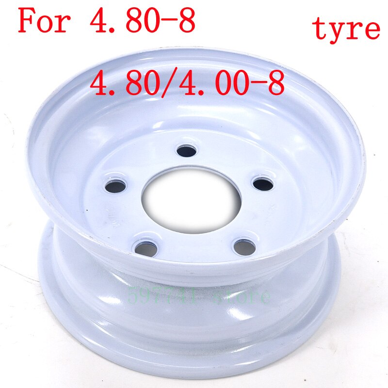 4.80-8 Wheel Hub Rims 4.80/4.00-8 Inch Trailer 4-H... – Grandado