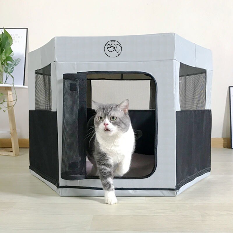 Pet Tent Hexagonal Fence Dog House Octagonal Cage ... – Vicedeal