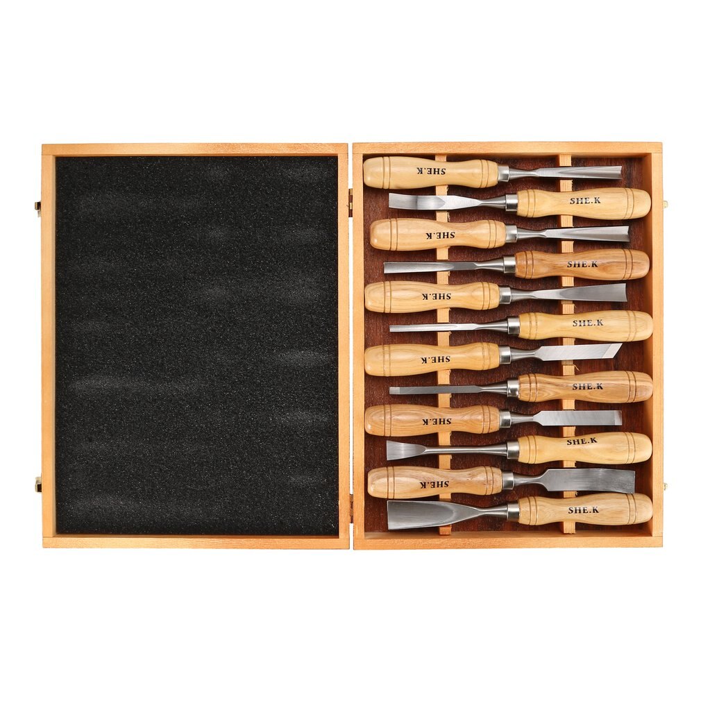Sh E.k 12 Stuks Houtsnijwerk Beitel Set Sharp Hout... – Grandado