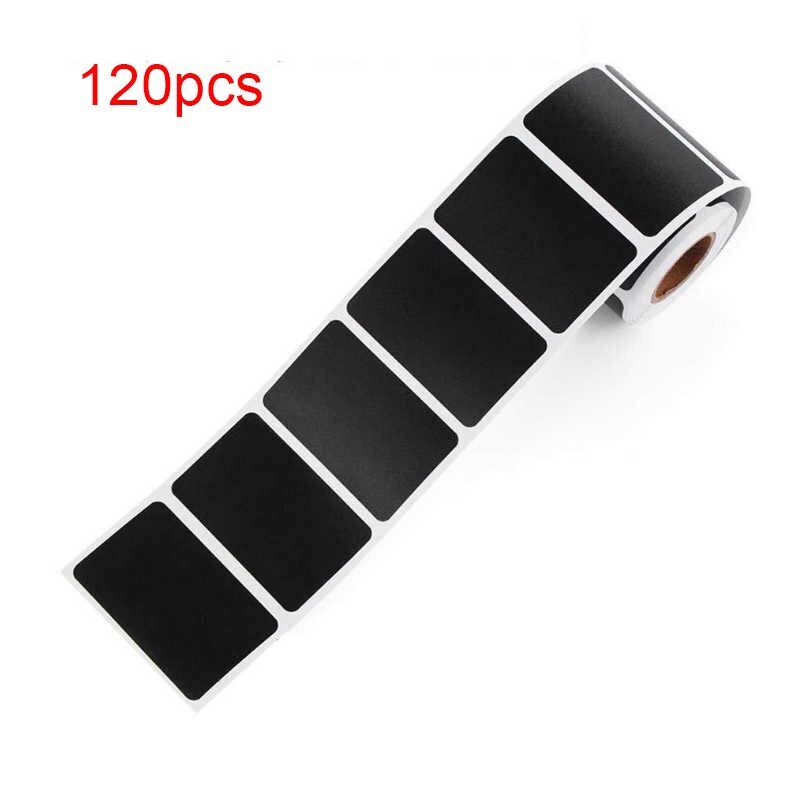 PVC Label 2 inch Labels stickers 120/Roll Black ro... – Grandado