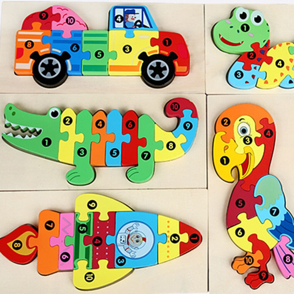 1 Set of Puzzle Toy Preschool Toy Wooden Jigsaw Ed... – Vicedeal