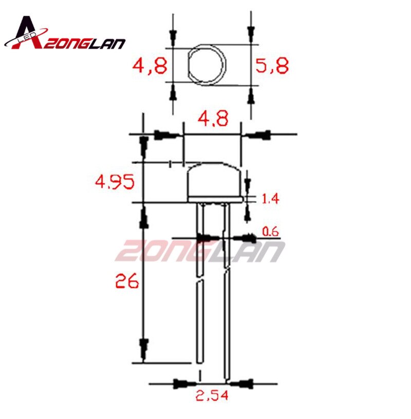 1000PCS 5mm(4.8MM) Straw Hat LED Yellow Light Colo... – Vicedeal