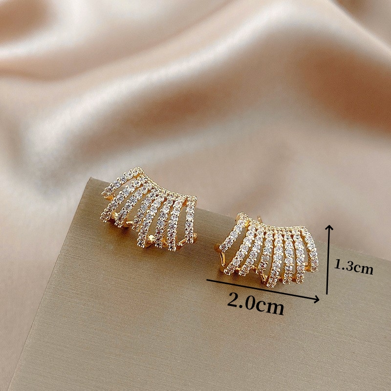 Irregular U-shaped Gold Color Earrings For Woman K... – Grandado