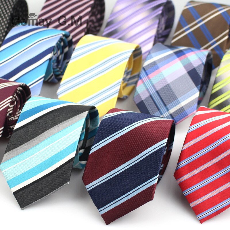 Classic Silk Ties for Men 7.5cm Width Striped Mens... – Vicedeal