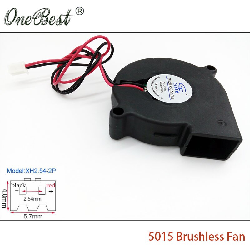 5015 Turbo Fan Dc 12V 0.1A Borstelloze Fan Glijlag... – Vicedeal