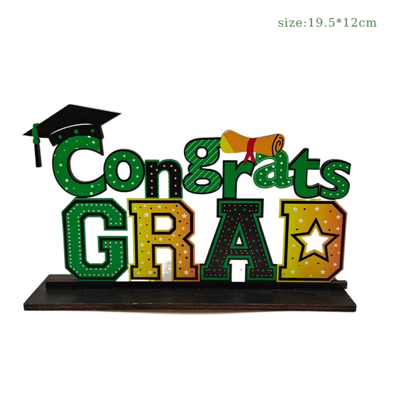 Wooden Graduation Party Table Crafts Ornaments Con... – Grandado