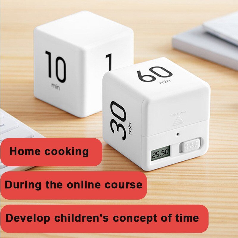 1/5/15/30/60 Minutes LED Kitchen Timer Cube Miracl... – Vicedeal