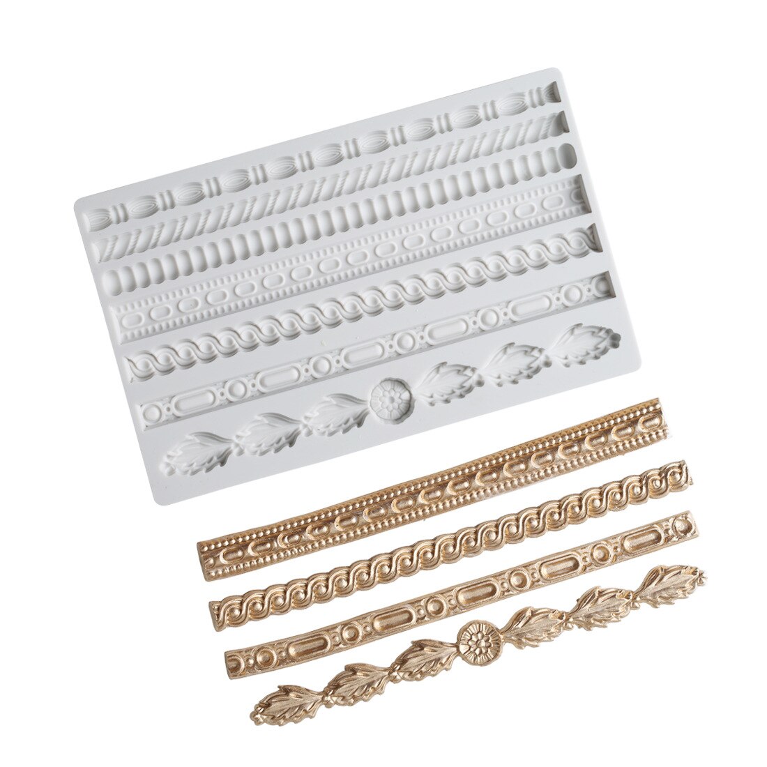 Plaster Molds Silicone Resin Embossed Rim Mould 3d... – Grandado