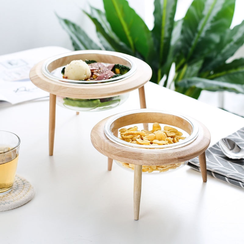 Ufo Glas Puppy Kat Hond Pet Food Bowl Stand Eten D... – Grandado