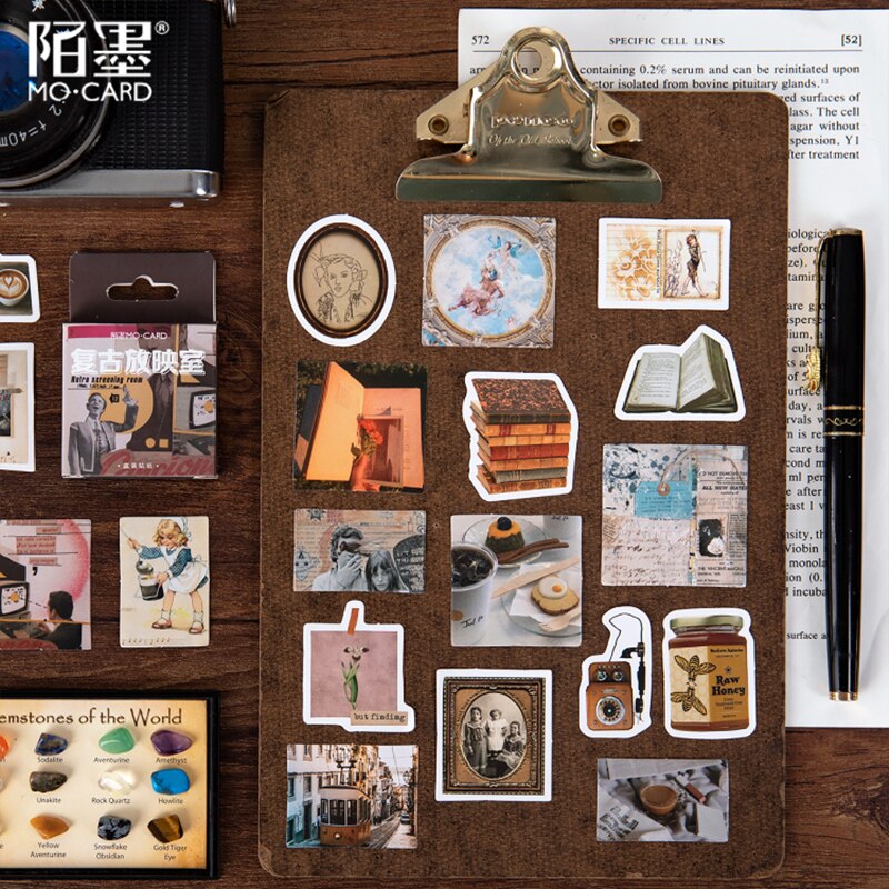 Mo.Card Projection room mini paper diary sticker S... – Grandado