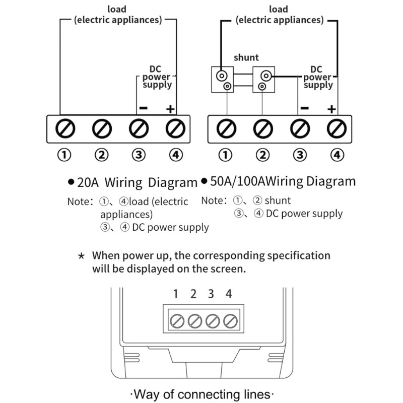 20A/50A/100A Digital DC 8-100V Voltage Current Pow... – Vicedeal