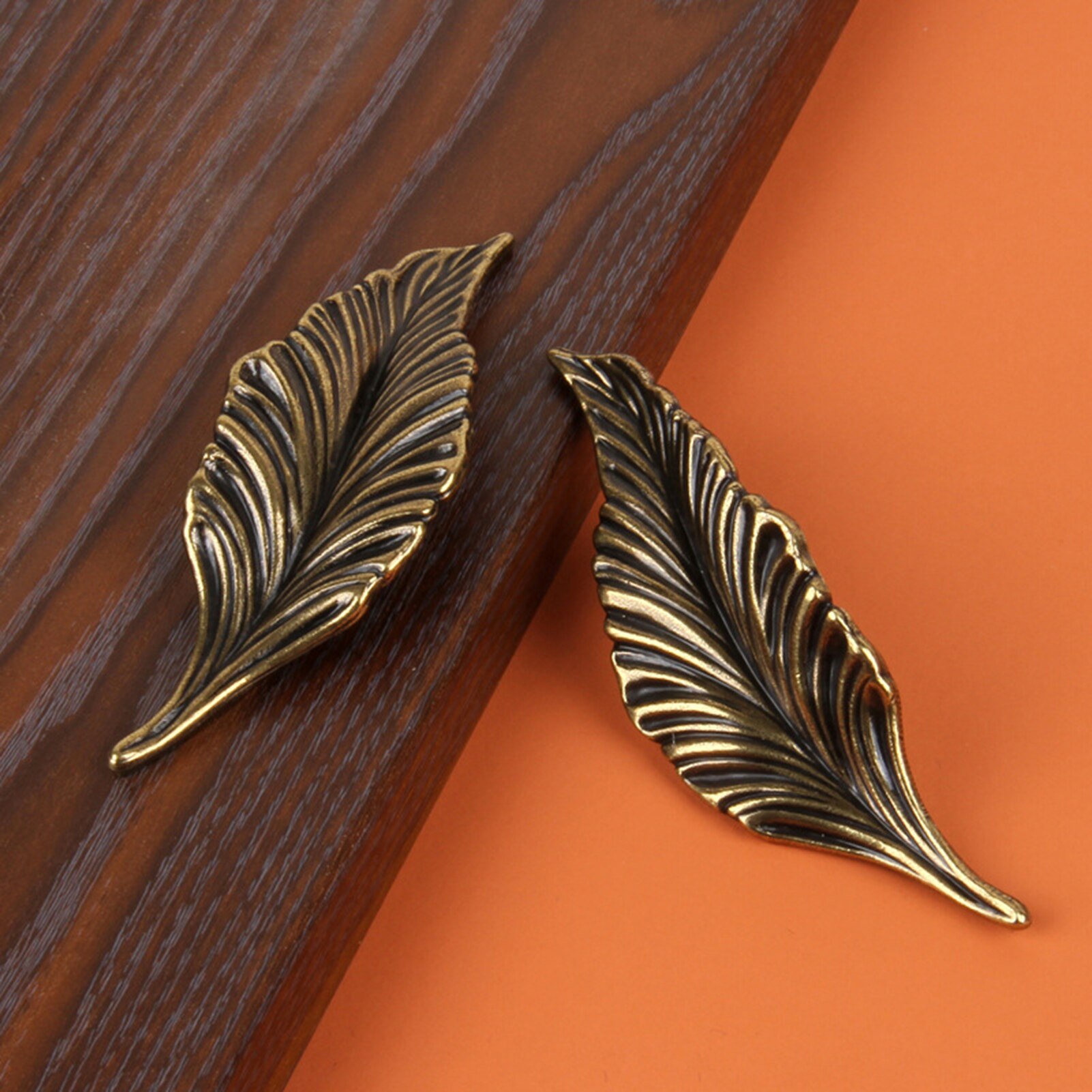 Leaf Handle Aluminum Alloy Cupboard Dresser Door D... – Vicedeal
