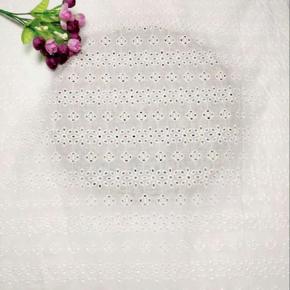 Rice White Cotton Voile Lace In Switzerland Africa... – Grandado