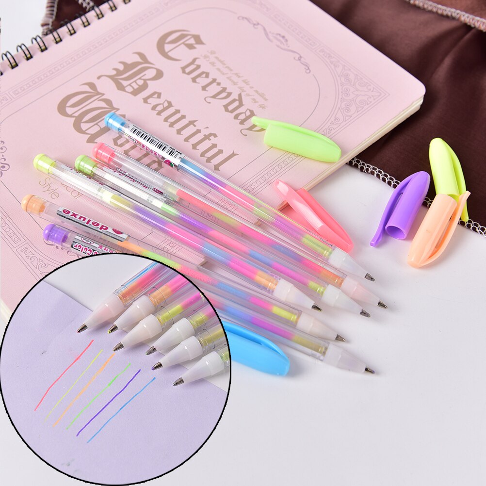 Rainbow Writing Pen Multiple Colors Marker Highlig... – Vicedeal