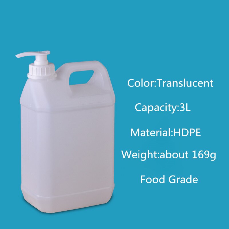 1PCS 3L Plastic Barrel Square Lotion Liquid Storag... – Grandado